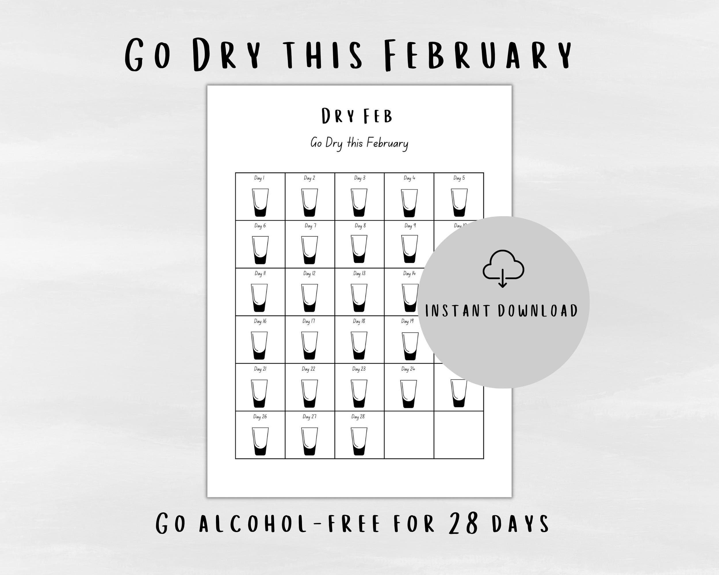 Dry Feb Sober Challenge Tracker | Go Dry This February to Raise Funds ...