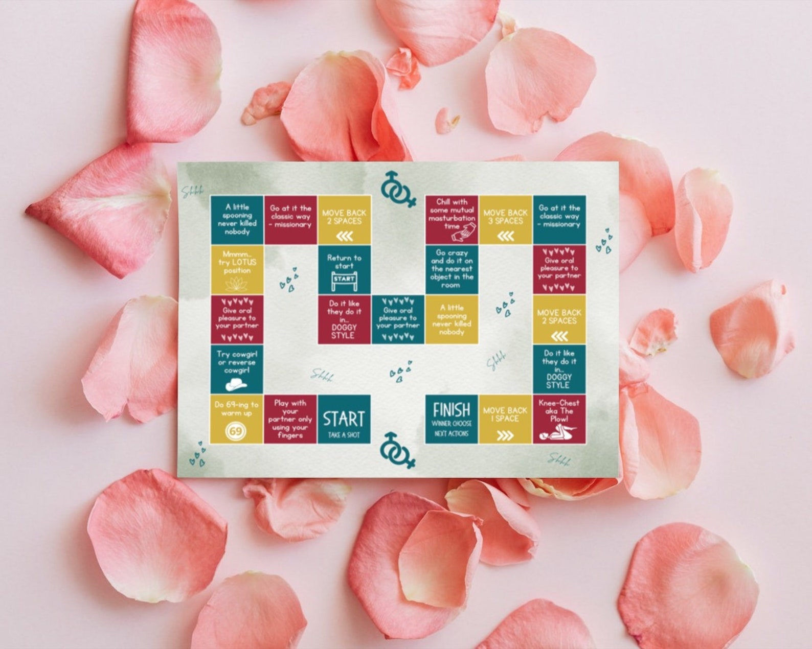 Intimacy Foreplay Sex Position Board Game For Adult Couples Etsy