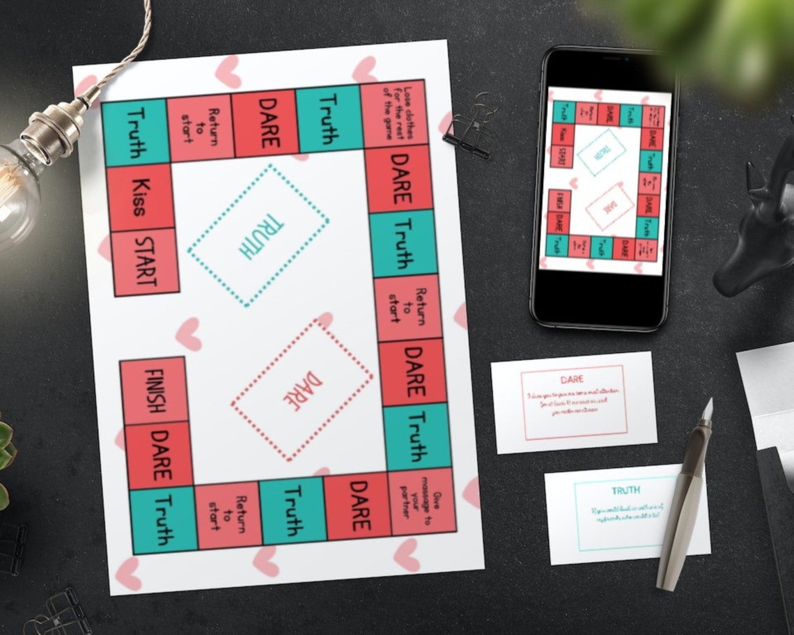 Printable Erotic Sex Board Game For Couples Truth Or Dare Sex T For
