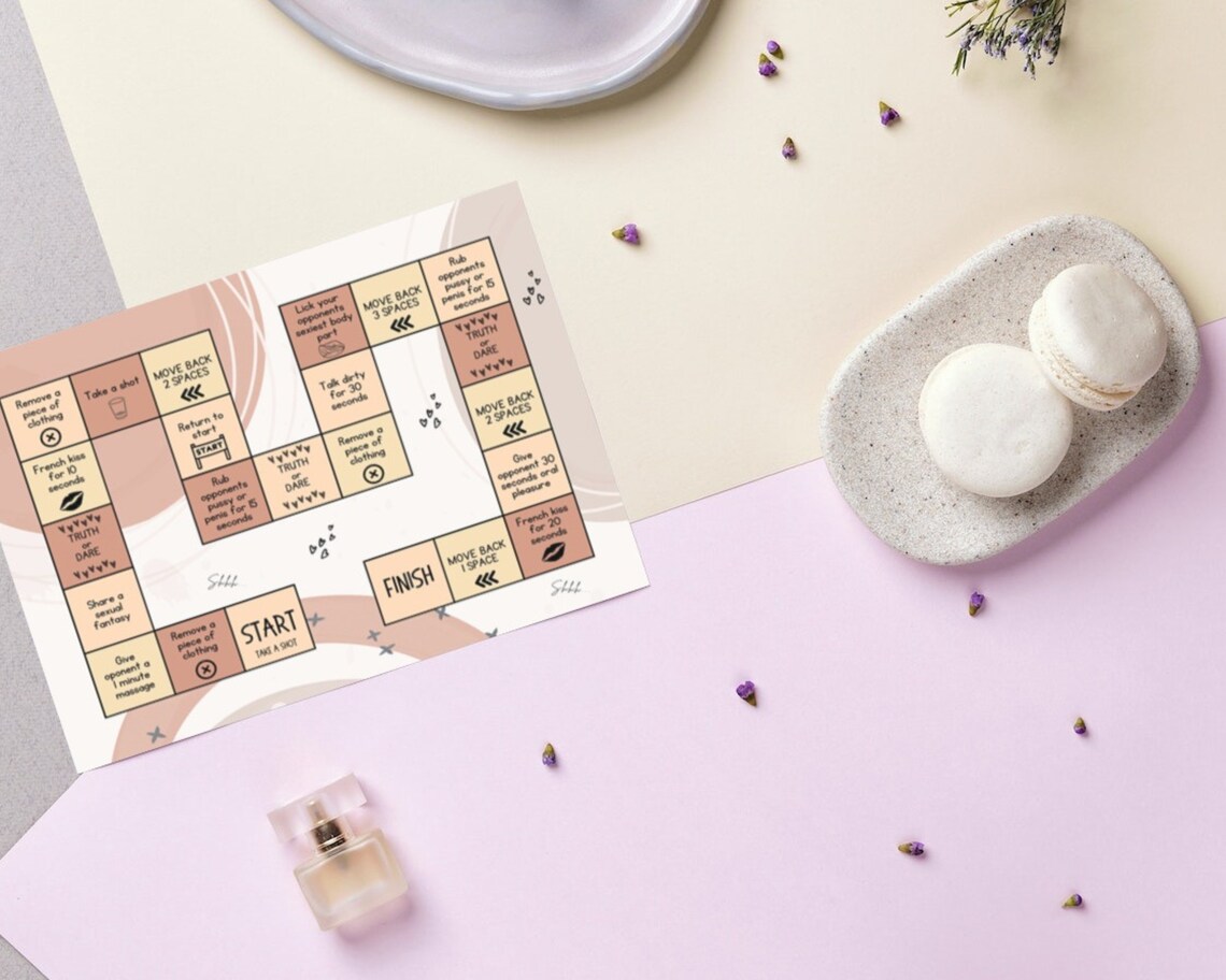 Intimacy Foreplay Board Game For Adult Couples Printable Etsy