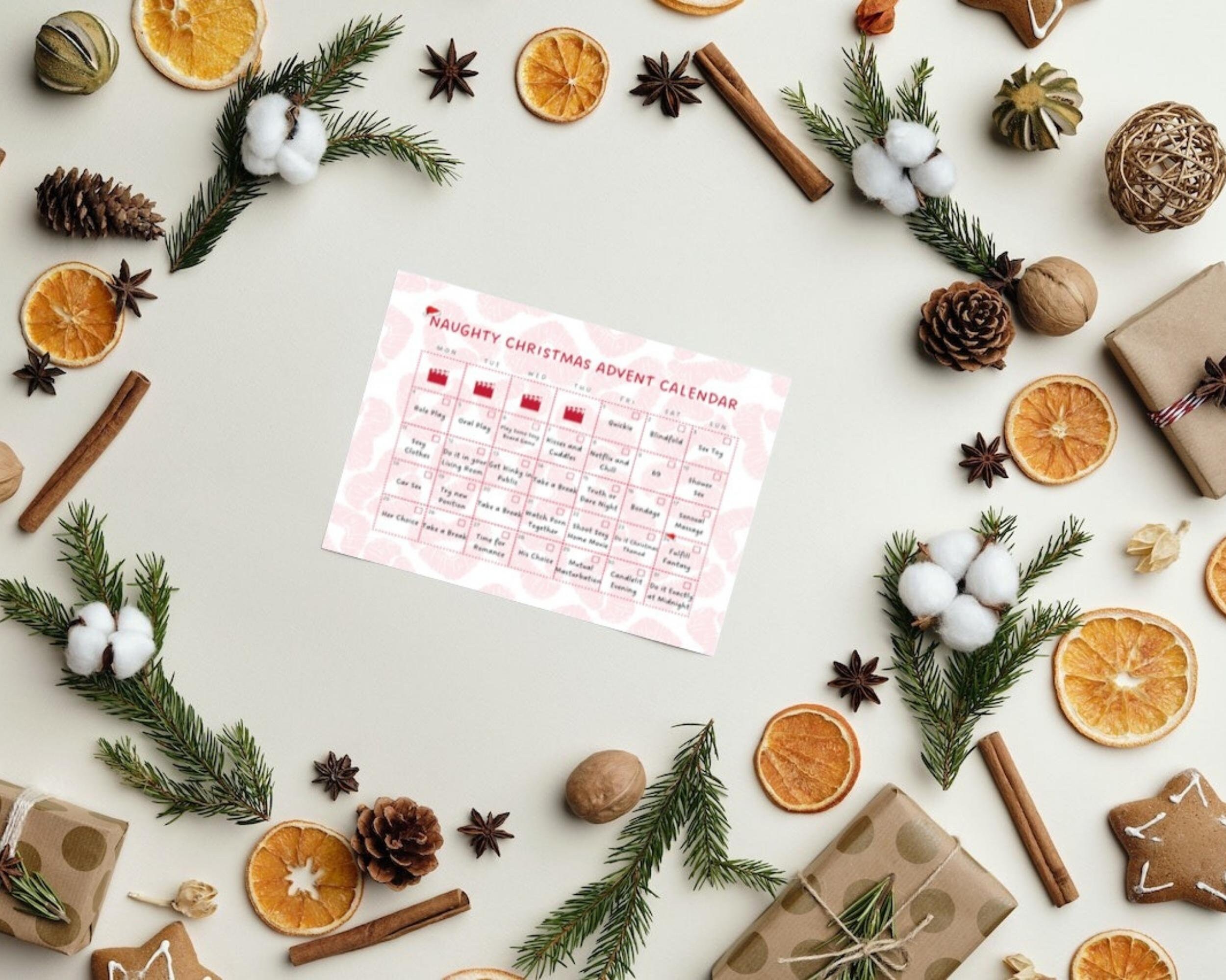 Naughty Christmas Advent Calendar December | Printable Intimate Couples ...