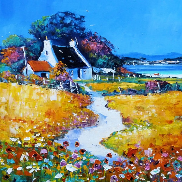 Unframed Print of Mull in Scotland. Contemporary Isle of Mull Giclee ...