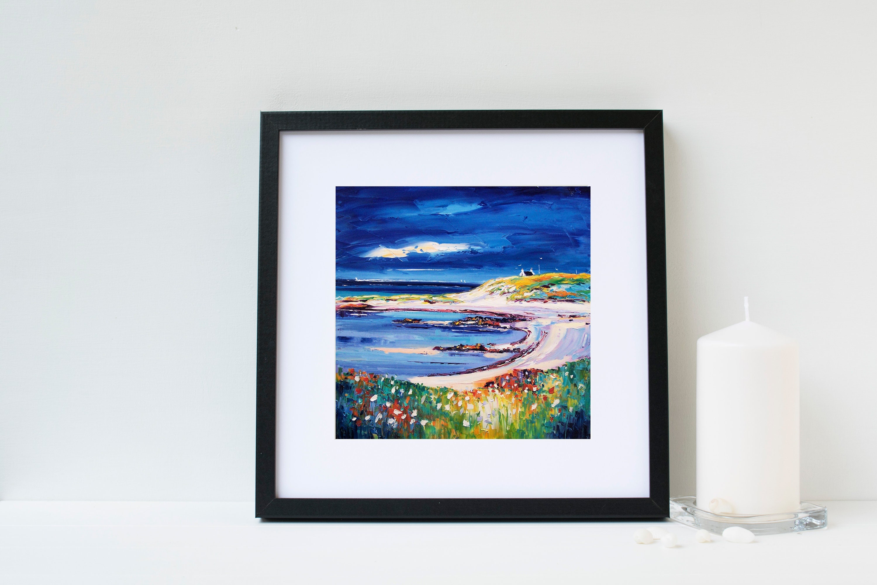 Unframed Print of Tiree Beach in Scotland. Contemporary Giclee Print of ...
