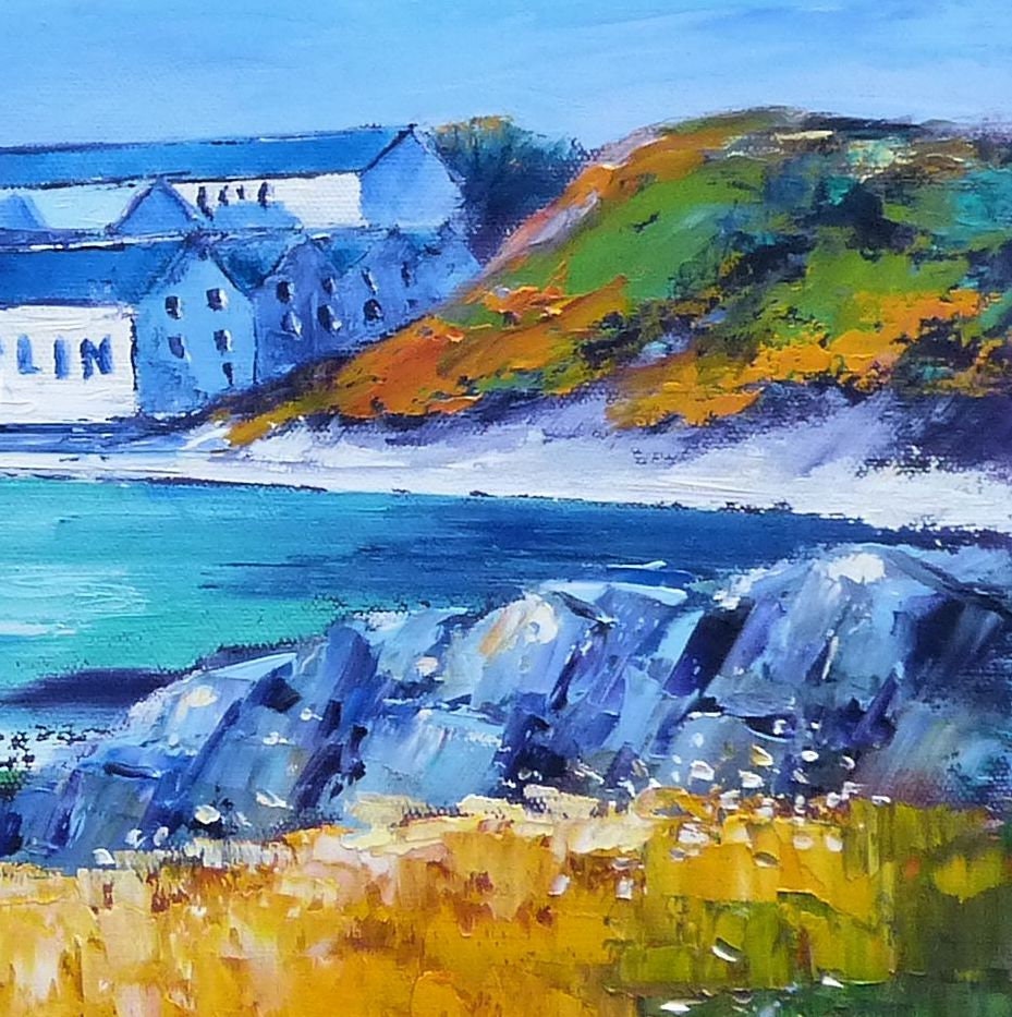 Print of Islay, Handmade Gift, UNFRAMED Print of Lagavulin Distillery ...