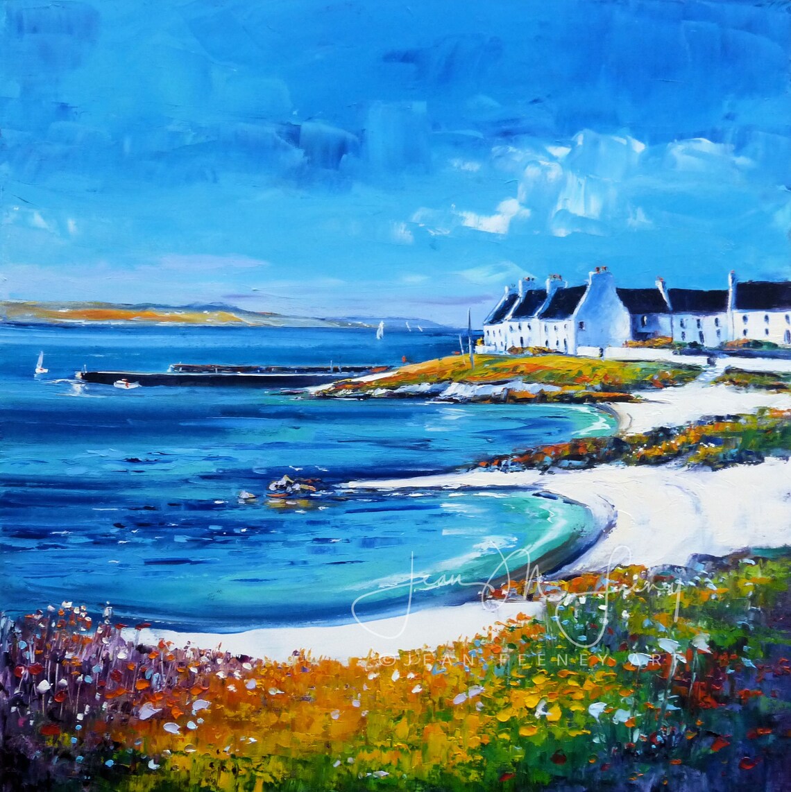Unframed Print, Port Charlotte Islay Print, Painting, Gift for Her ...