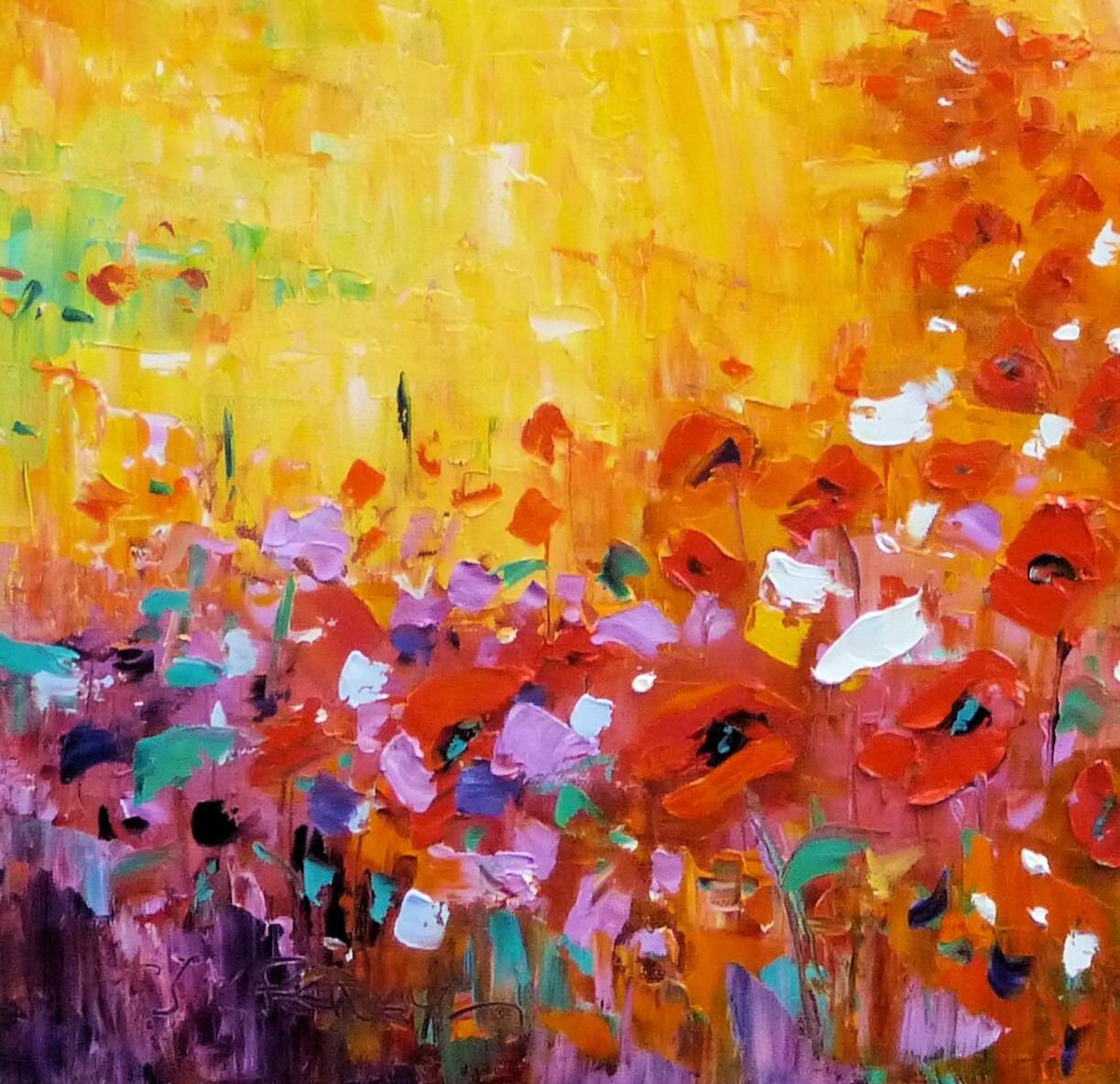 Scottish Landscape Print of Mull With Poppies. Unframed Print of ...