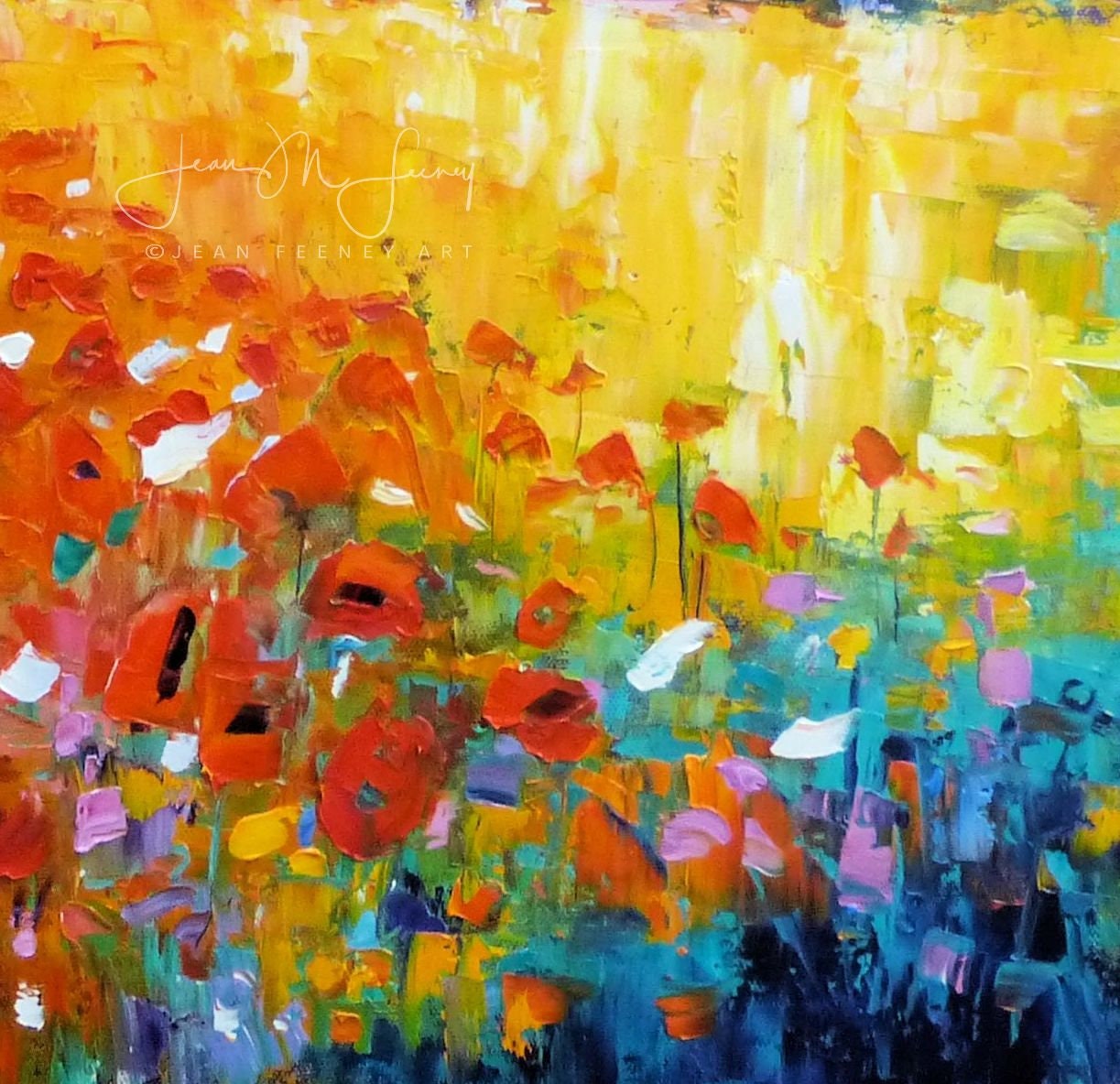 Scottish Landscape Print of Mull With Poppies. Unframed Print of ...