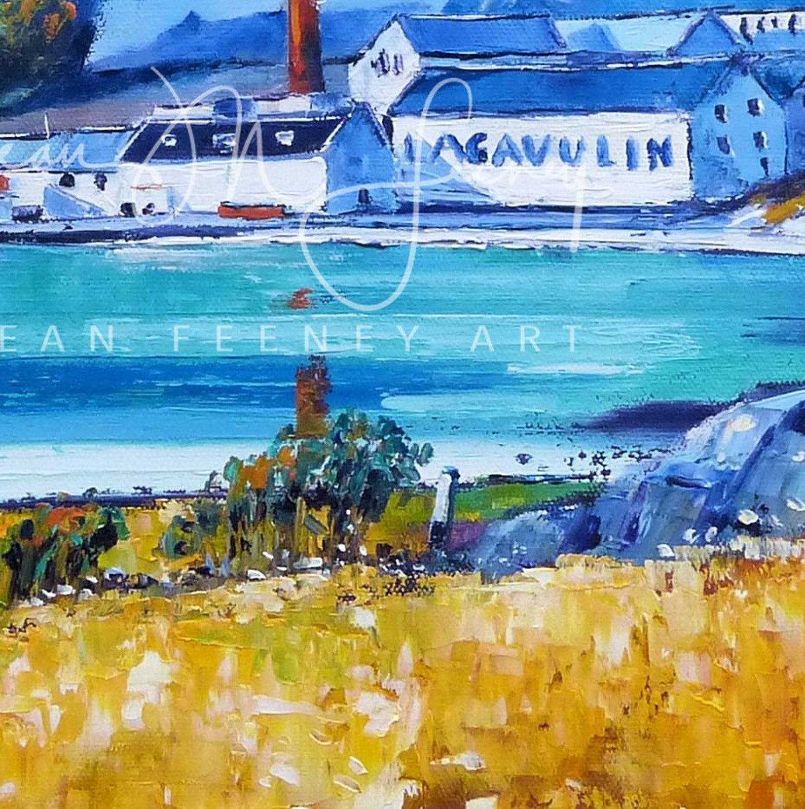 Print of Islay handmade gift UNFRAMED print of Lagavulin | Etsy
