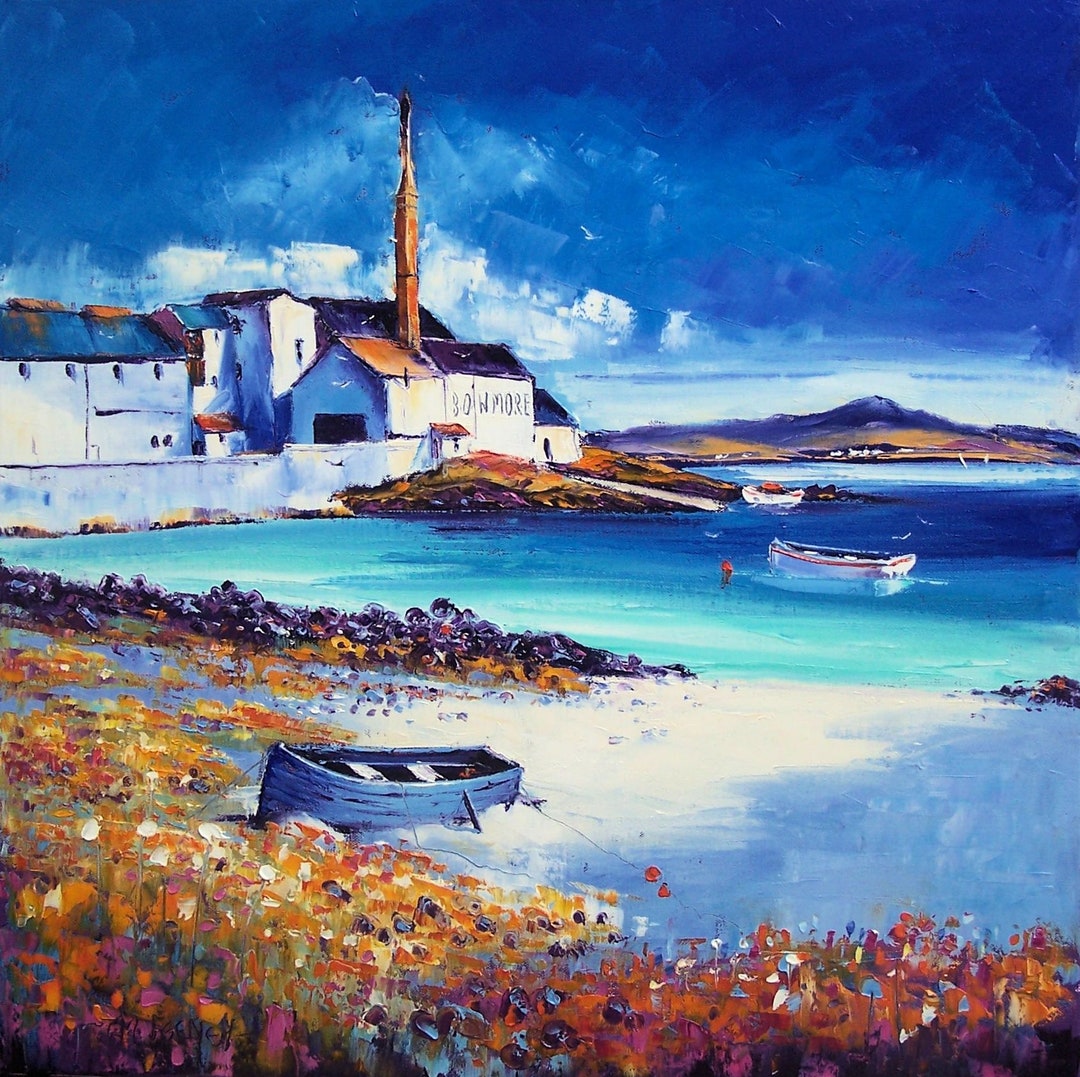 Print of Islay, Scotland, Handmade Gift, UNFRAMED Print, Islay Gift ...