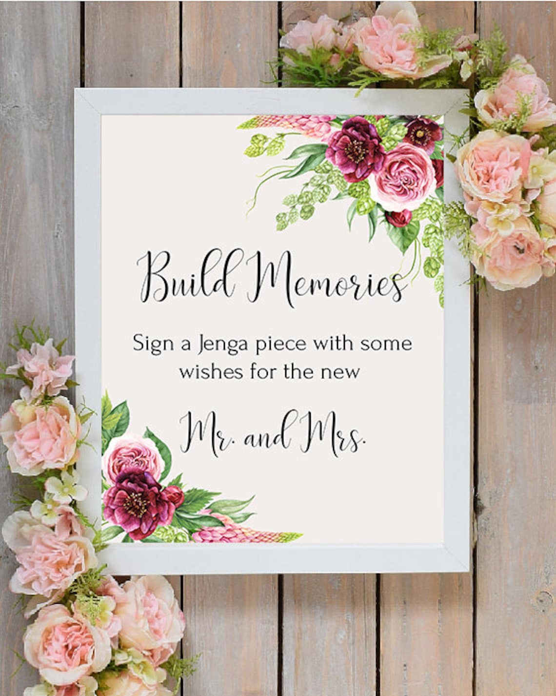 Build Memories Signwedding Sign Digitalwedding - Etsy