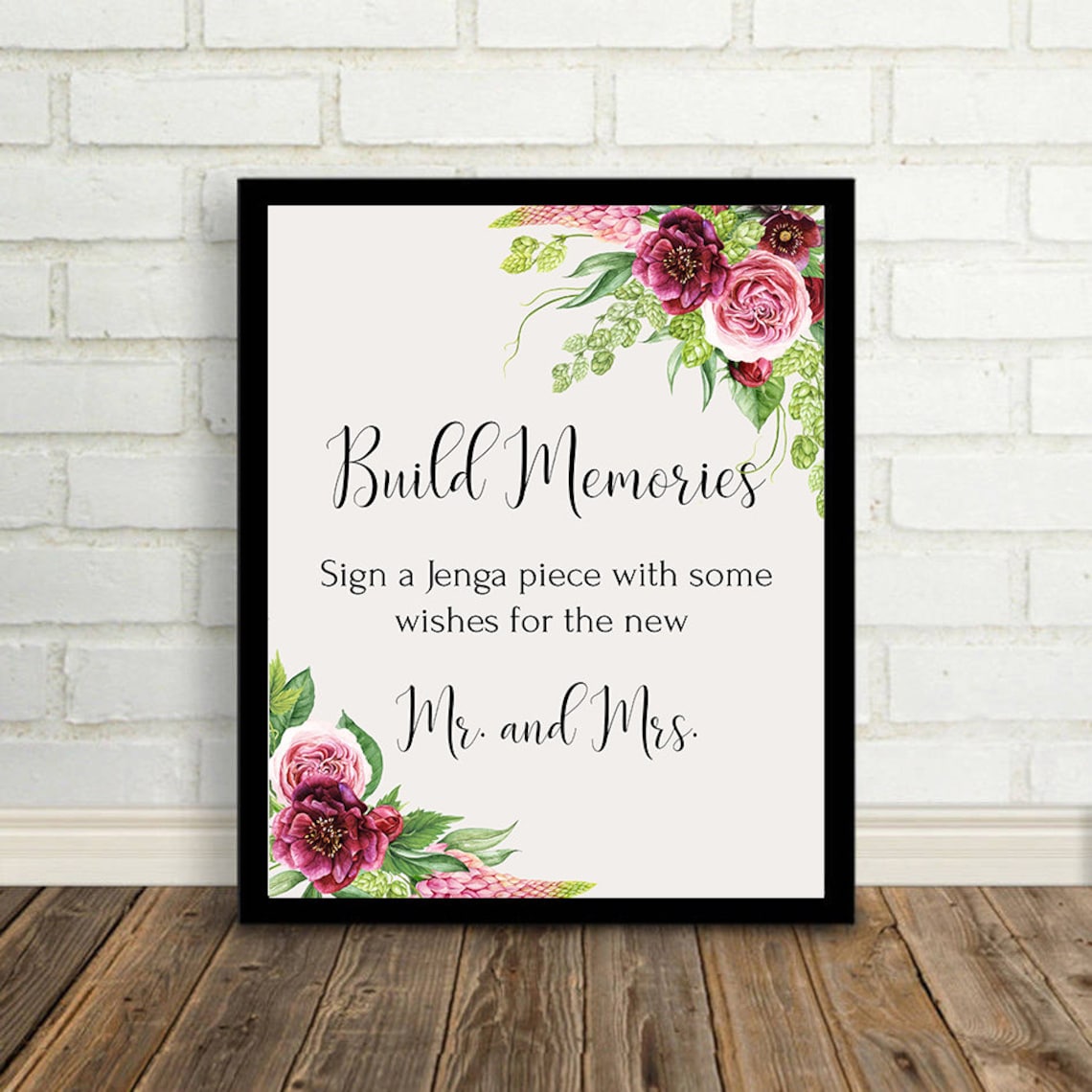 Build Memories Signwedding Sign Digitalwedding - Etsy