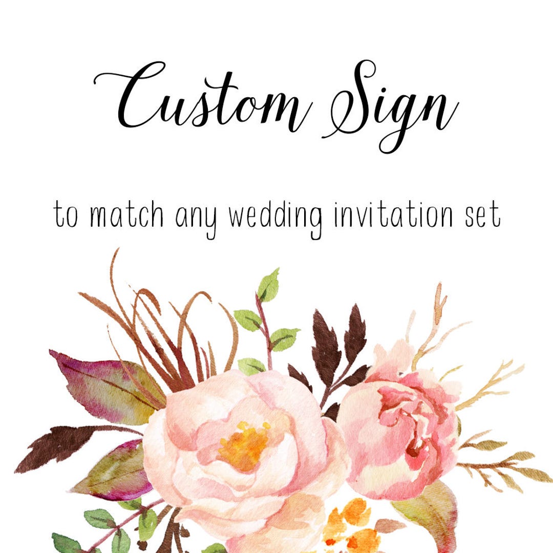 CUSTOM SIGN, Add On, Any Sign With Your Own Wording Matching Any ...