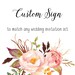CUSTOM SIGN, Add On, Any Sign With Your Own Wording Matching Any ...