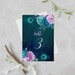 Teal Wedding Table Numbers,peacock Theme Table Numbers,teal Blush Table ...