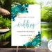 Teal Gold Welcome Sign, Welcome Sign Template, Welcome Template, Teal ...