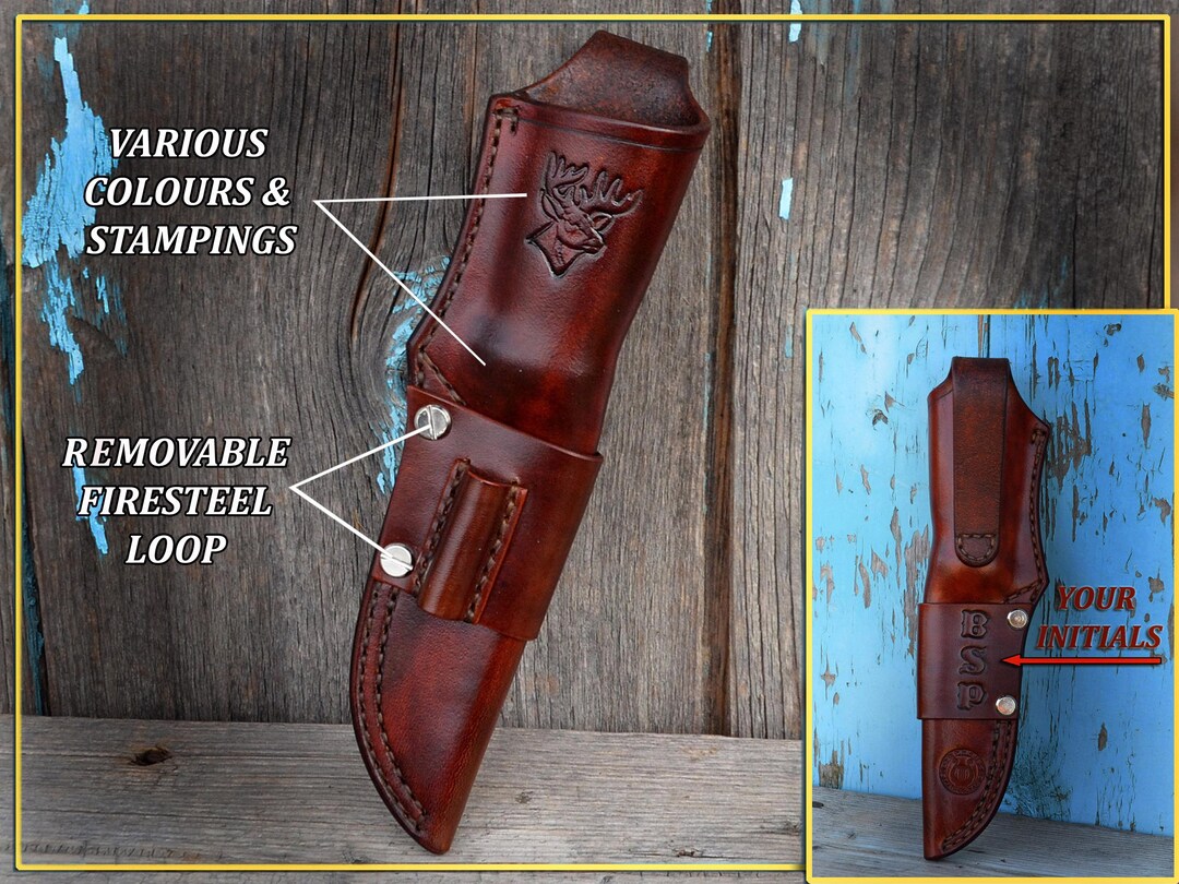Custom Leather Mora Garberg/kansbol Sheath: Handmade, Veg Tan ...