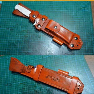 CUSTOM Leather Knife Sheath. Scout Carry & Vertical Carry. Handmade and ...