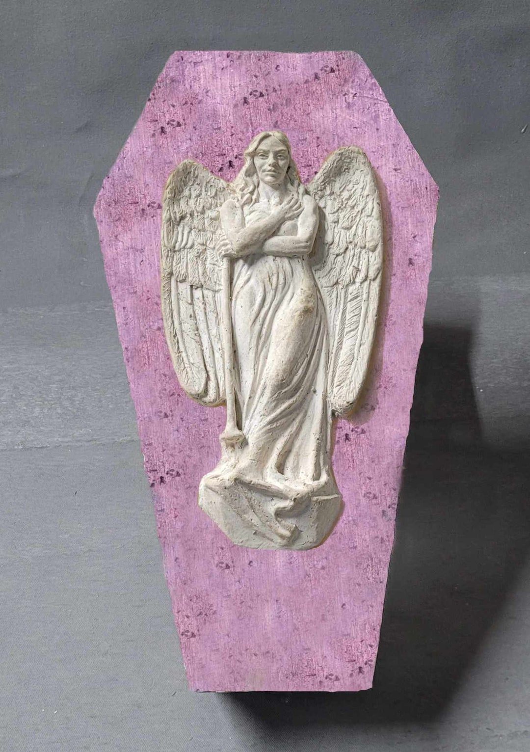 Biodegradable Classic Coffin Urn With Angel. for Land or Water Burial ...