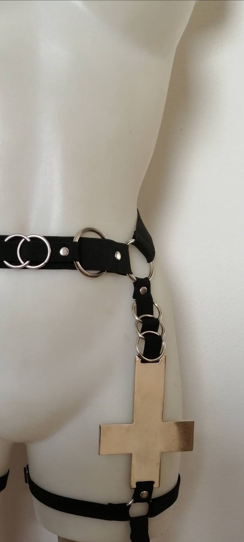 Inverted Metal Cross Garters - Etsy