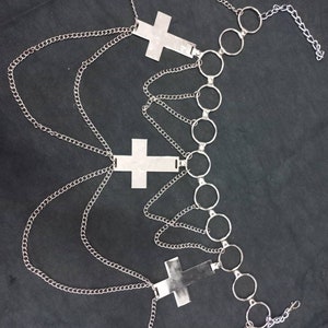 Chain Belt ( Cross,ankh Cross,pentagram,sigil) XS-XXXL - Etsy