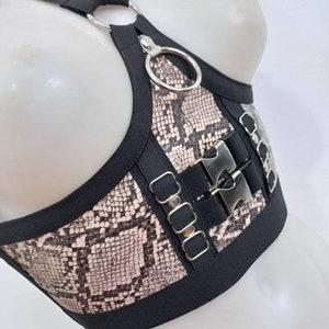Snake Pattern Underbust Harness - Etsy