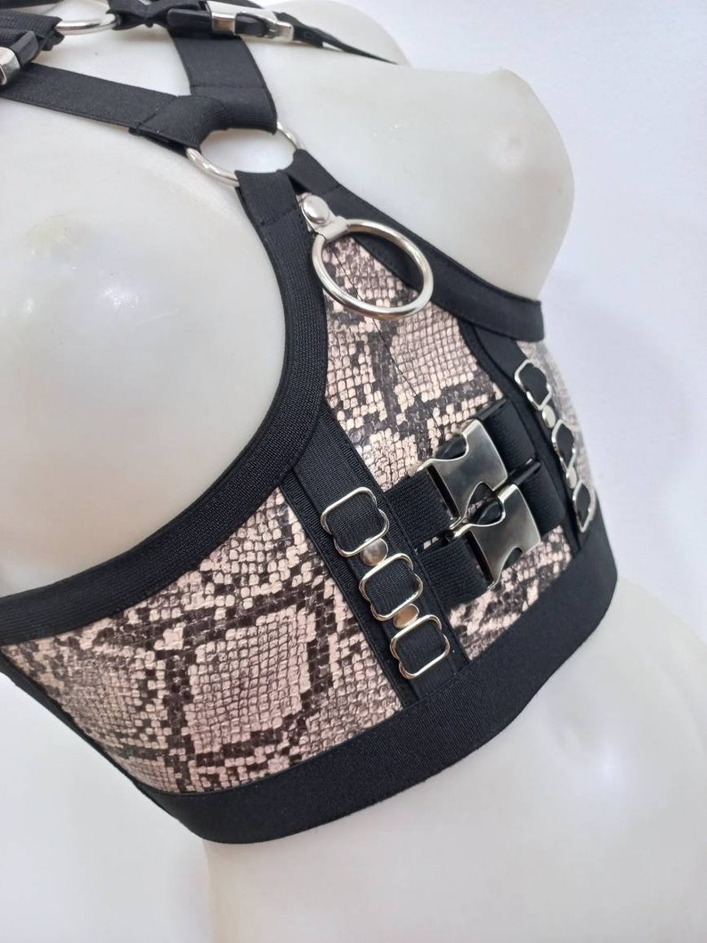 Snake Pattern Underbust Harness - Etsy