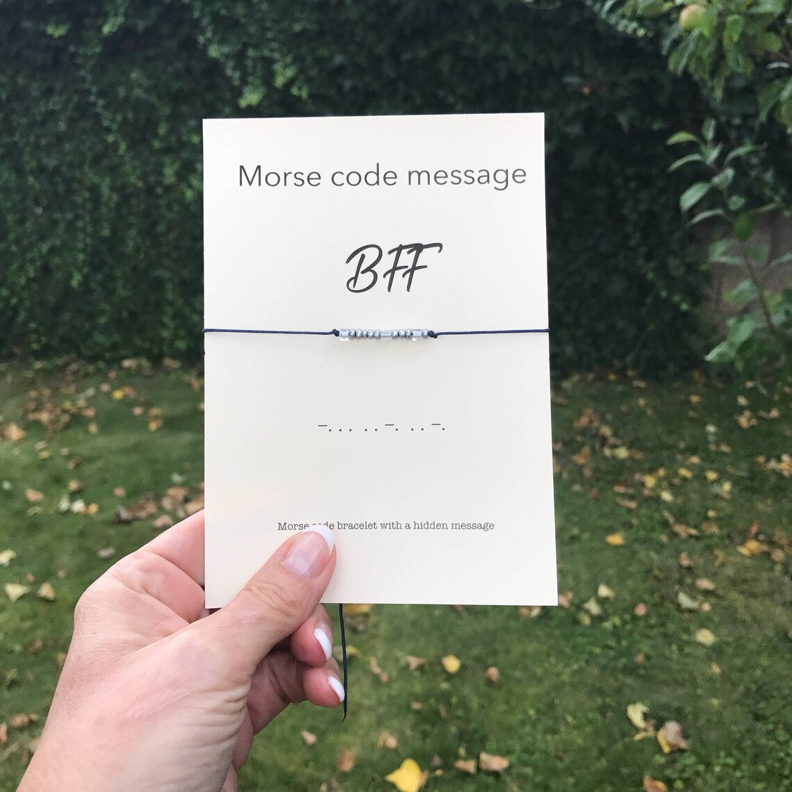 BFF Morse Code Morse Code Bracelet Morse Code Gift Bff - Etsy
