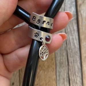 Vet Stethoscope ID Tag With Charm, Dog Paw Charm, Stethoscope Charm for ...