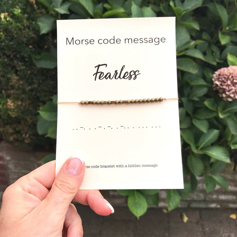 Morse Code Bracelet Morse Code Jewelry Morse Code Gift - Etsy