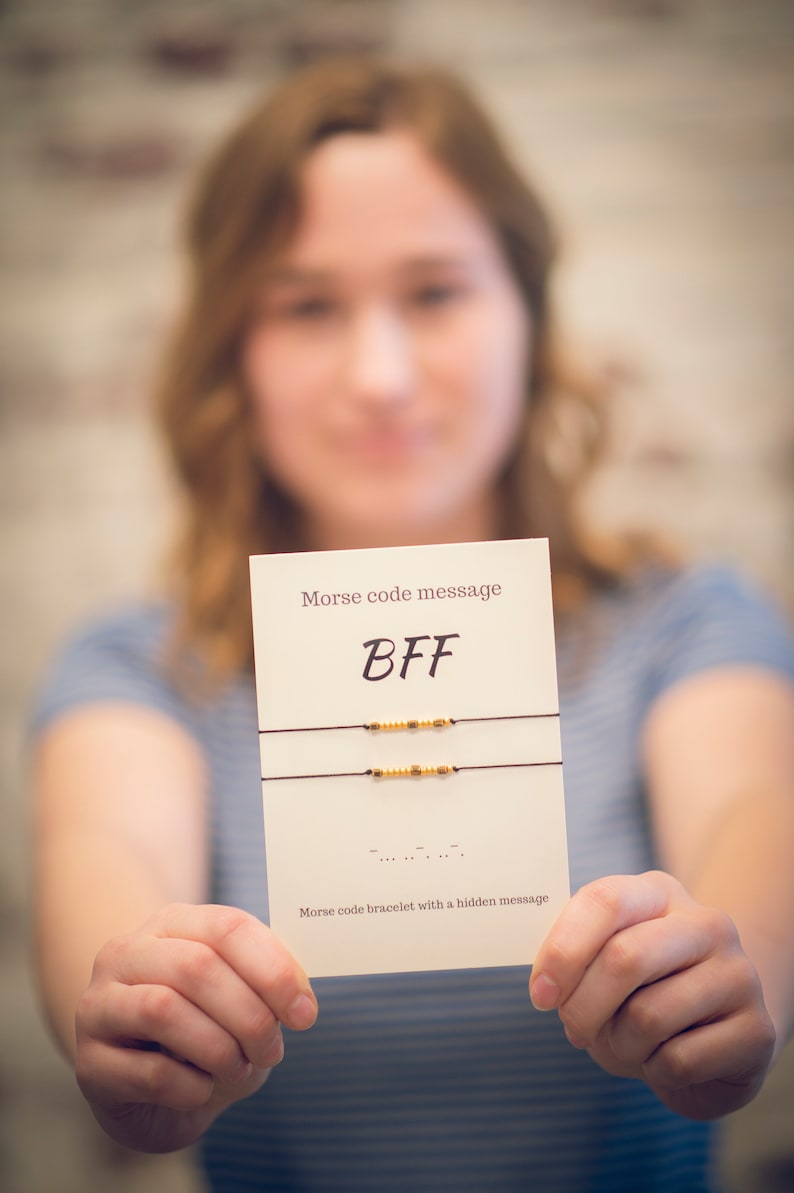 BFF Morse Code Morse Code Bracelet Morse Code Gift Bff - Etsy