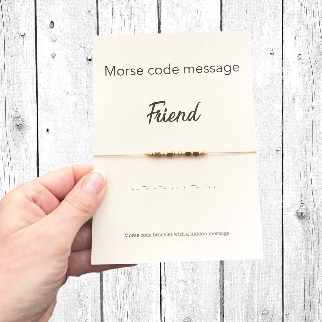 Best Friend Gifts, Morse Code Bracelet, Friend Birthday Gifts, Bff ...