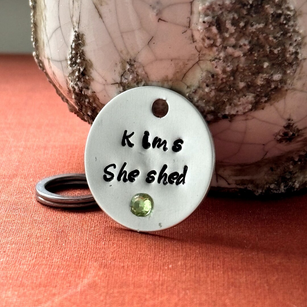 She Shed Key Tag, Key Fob, She Shed Decor Accessories, Custom Key Tag ...