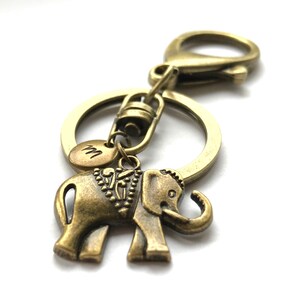 Elephant Keychain, Elephant Keyring, Good Luck Gift, Elephant Lover ...