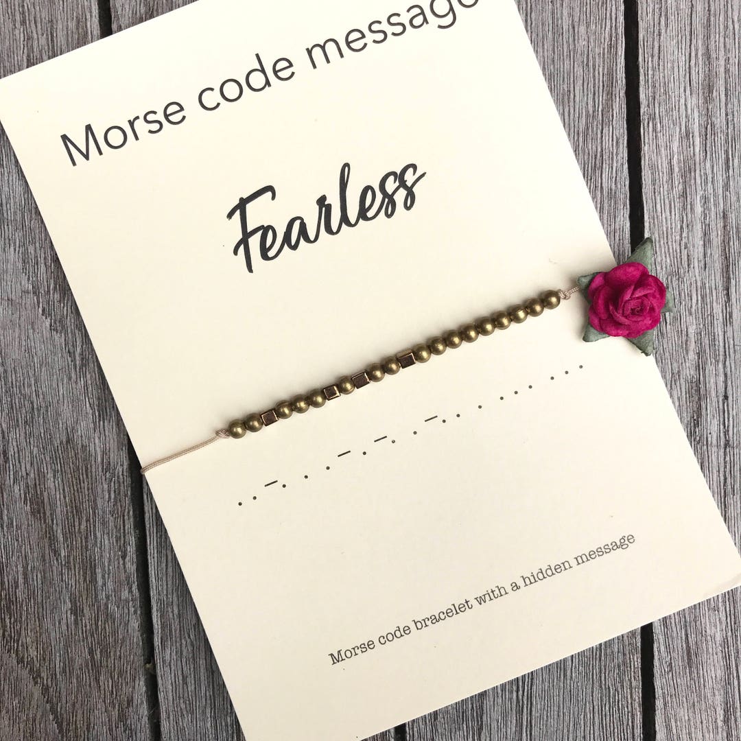 Morse Code Bracelet, Morse Code Jewelry, Morse Code Gift, Friendship ...
