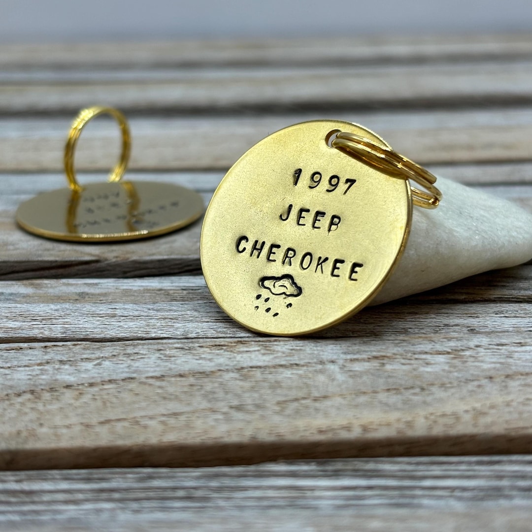Custom Car Key Chain, Personalised Car Key Tag Aluminum Copper Brass ...