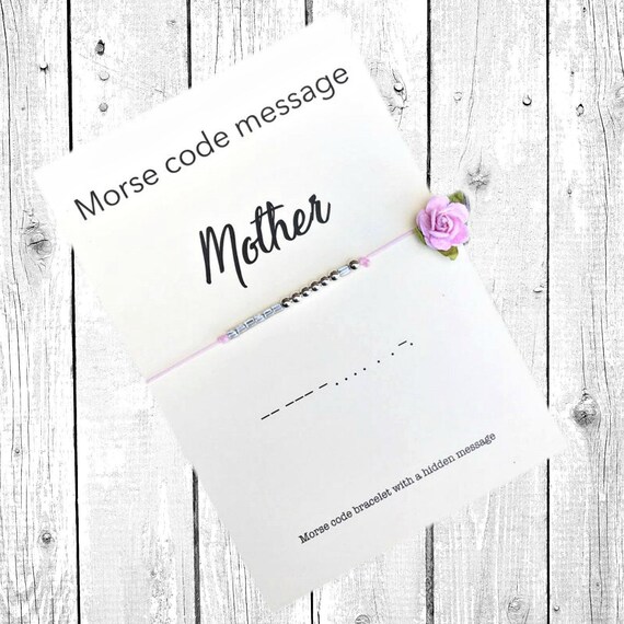 Mother Morse Code Bracelet Mother's Day Mother Bracelet | Etsy