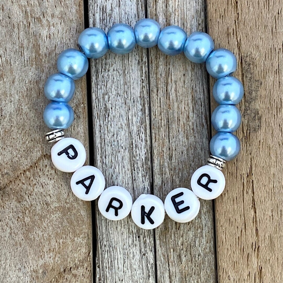 Personalized Child Name Bracelet, Kids Party Favours, Baby ID Bracelet ...