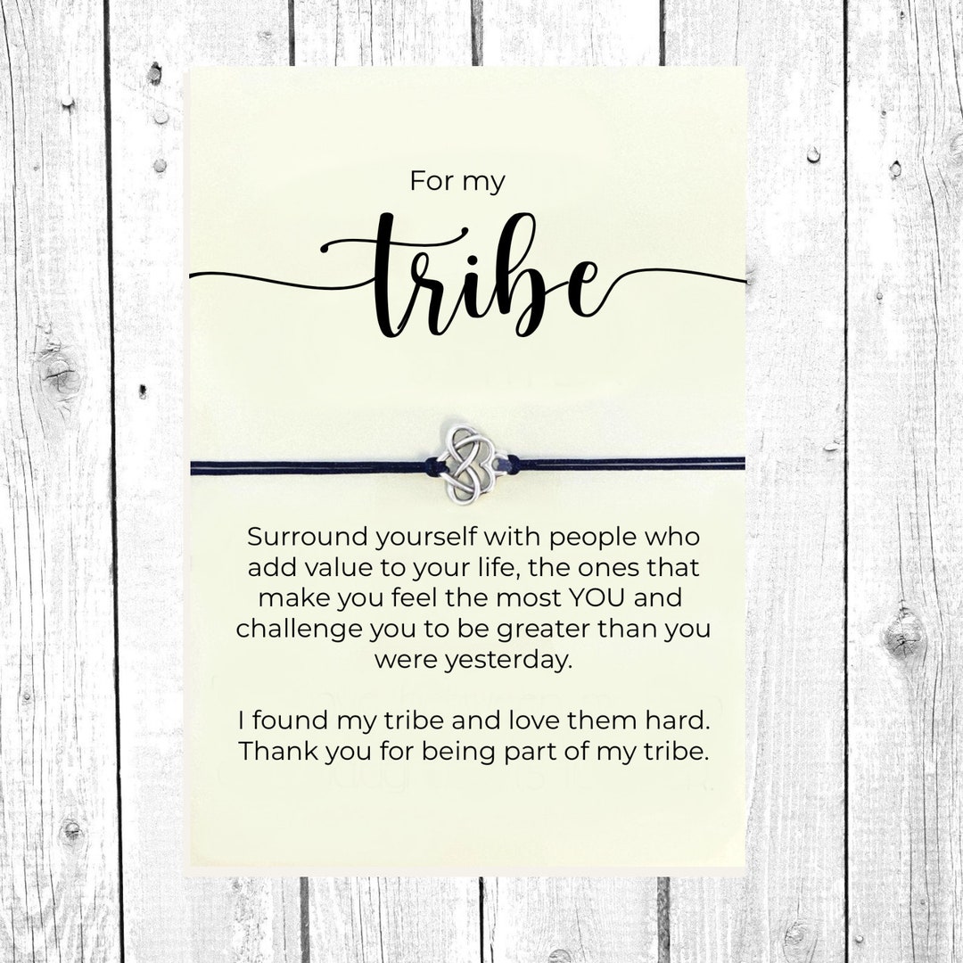 Tribe of Friends, Tribe Bracelet, Friendship Bracelet, Gift for Your ...