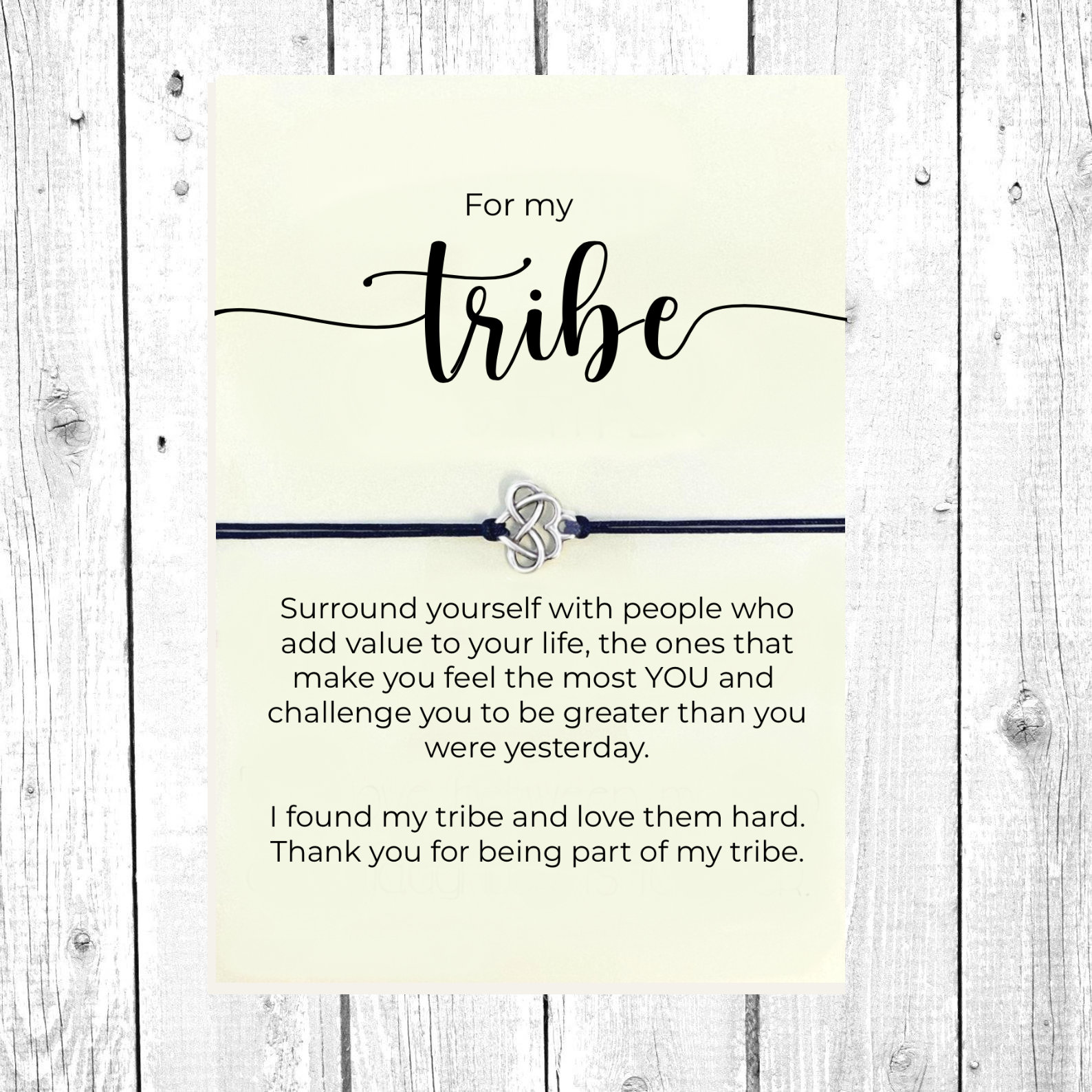 Tribe of Friends, Tribe Bracelet, Friendship Bracelet, Gift for Your ...