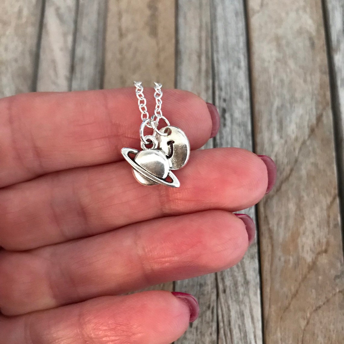 Collier céleste planète collier de Saturne collier Space | Etsy