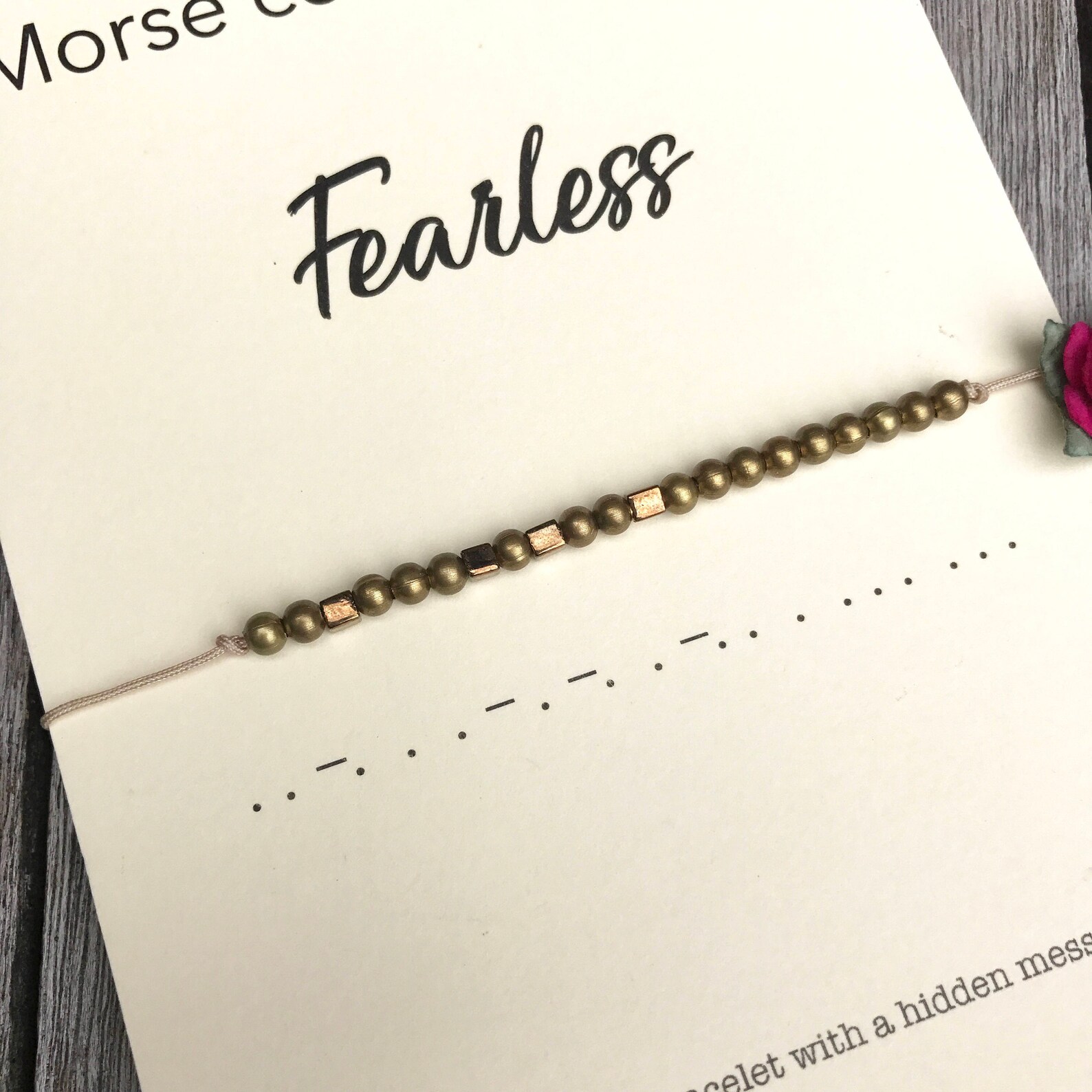 Morse Code Bracelet Morse Code Jewelry Morse Code Gift - Etsy
