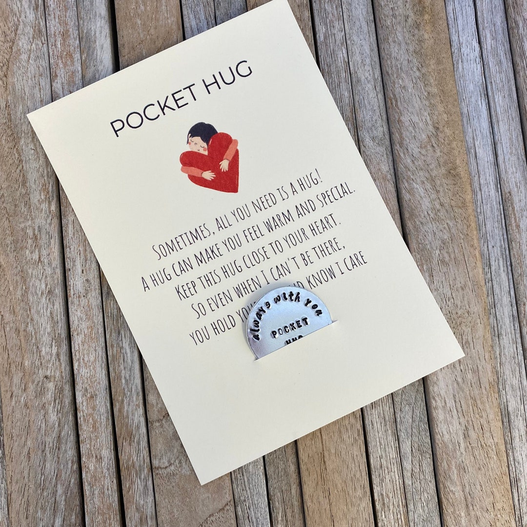Personalised Pocket Hug, Valentine Day Gift, Love Token Gift, Pocket ...