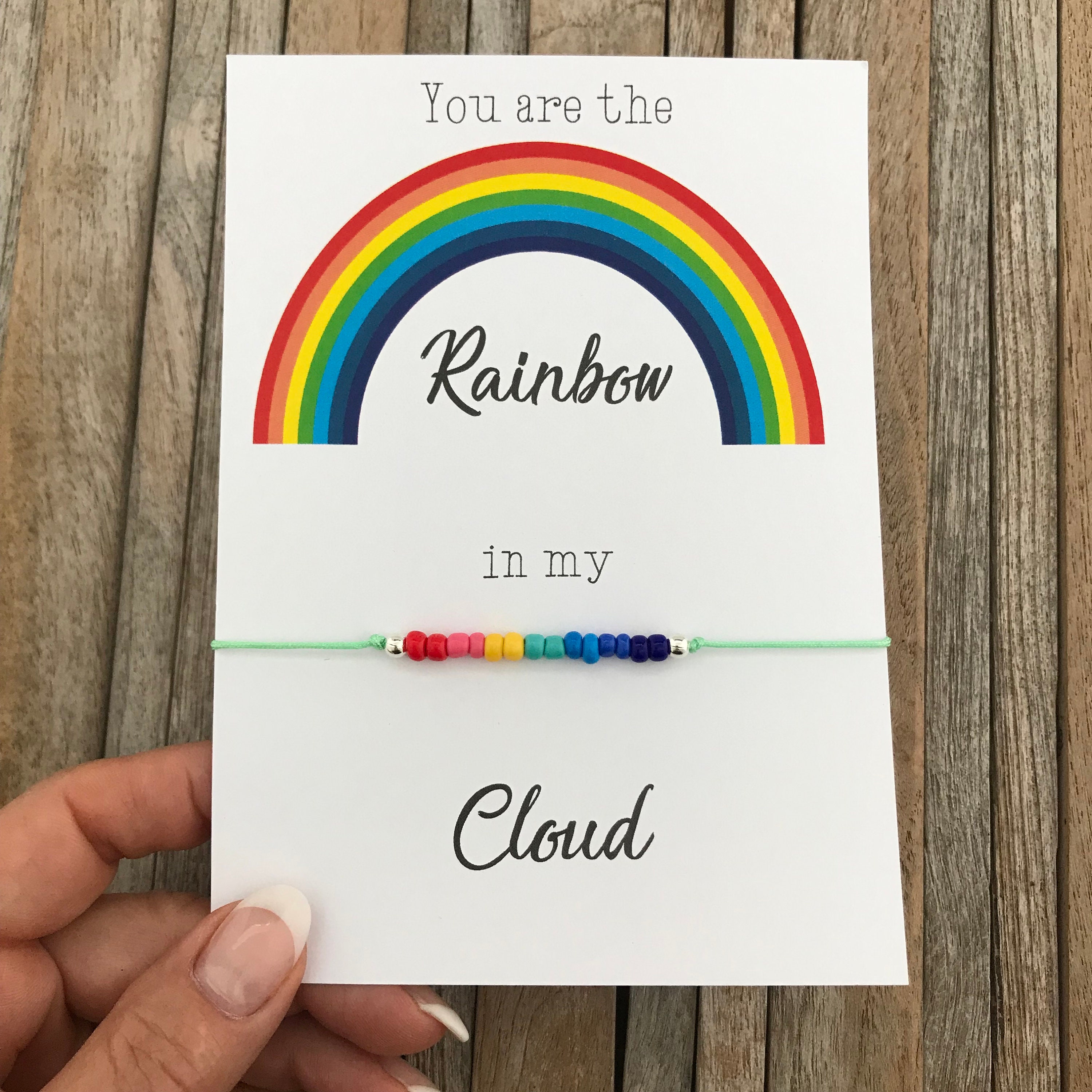 Rainbow bracelet Rainbow Friendship bracelet String | Etsy