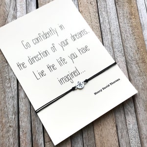 Motivational Gift Friendship Bracelet Student Gift Follow - Etsy