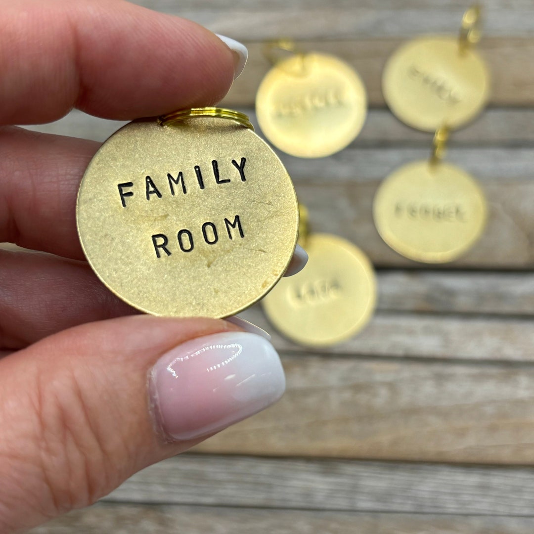 Custom Hand Punched Aluminum Copper Brass Tags, Hand Punched Name Tags ...