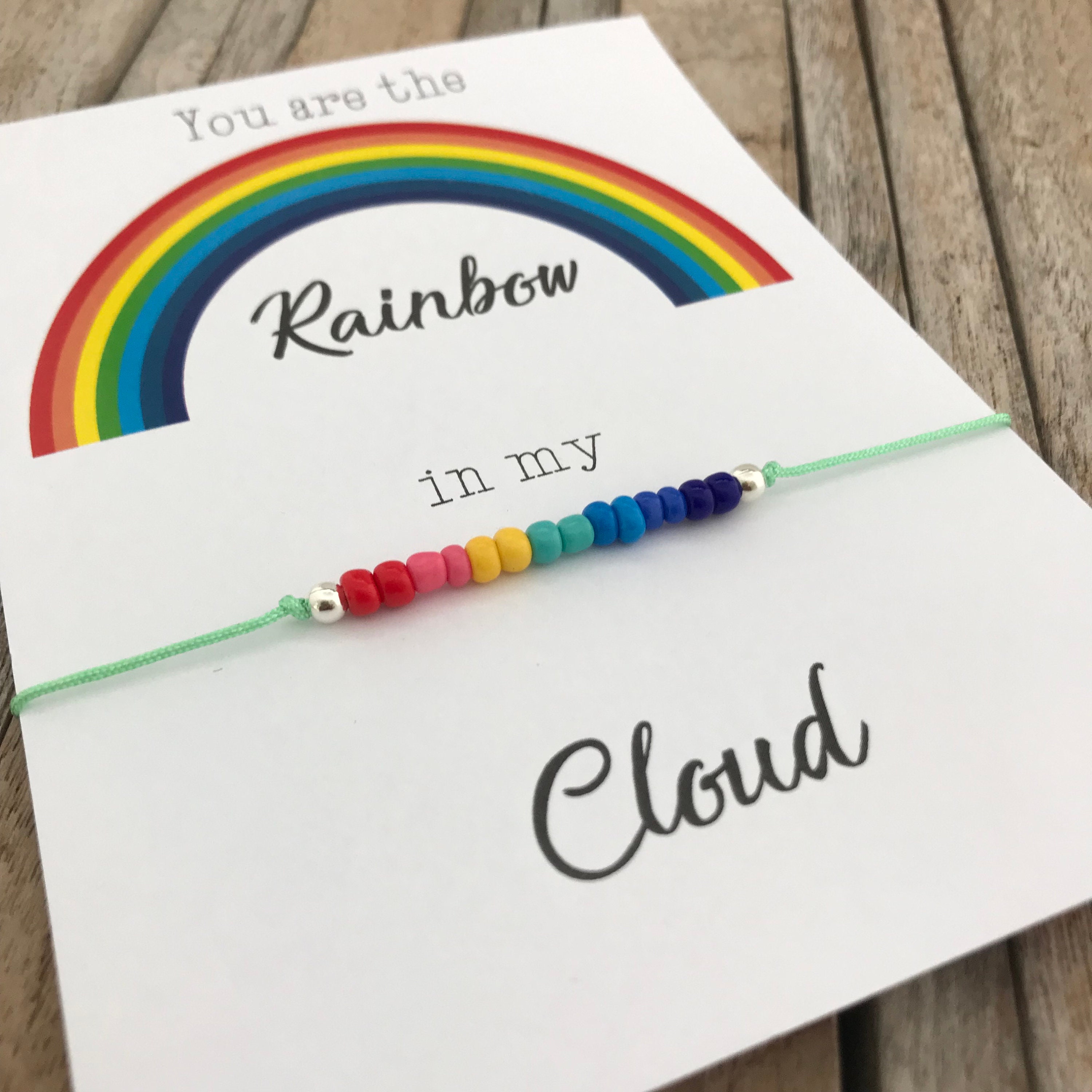 Rainbow bracelet Rainbow Friendship bracelet String | Etsy