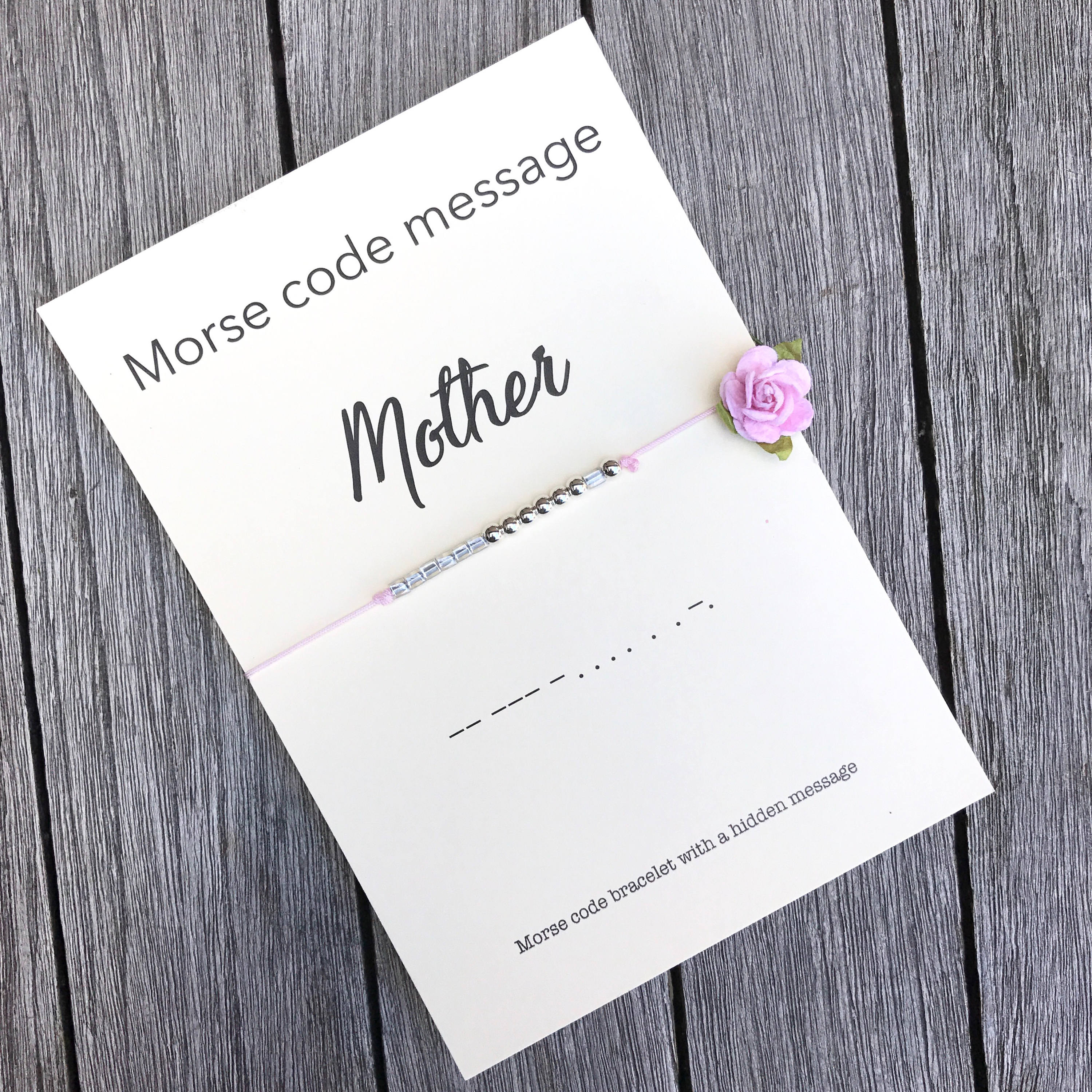 Mother morse code bracelet Mothers day Mother bracelet | Etsy
