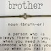 Brother Bracelet, Brother Gift, Mens Cord Bracelet, Big Brother ...