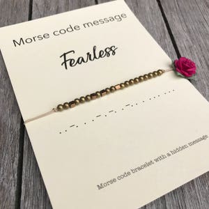 Morse Code Bracelet, Morse Code Jewelry, Morse Code Gift, Friendship ...
