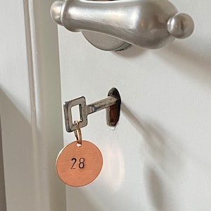 Custom Number Tag, Hotel Room Number Tag, Number Tag, Personalized ...